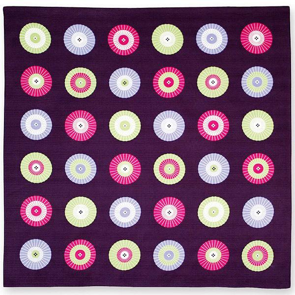 手捺染大風呂敷　（染料染め）　　　　　　シャンタン地（綿100％）染料プリント70　×　70ｃｍ　　スマートレターでの配送不可　　　　　日本製※二巾（ふたはば））と呼ばれる約70cm角の大風呂敷です。※最も一般的なサイズの風呂敷で、菓子折り...