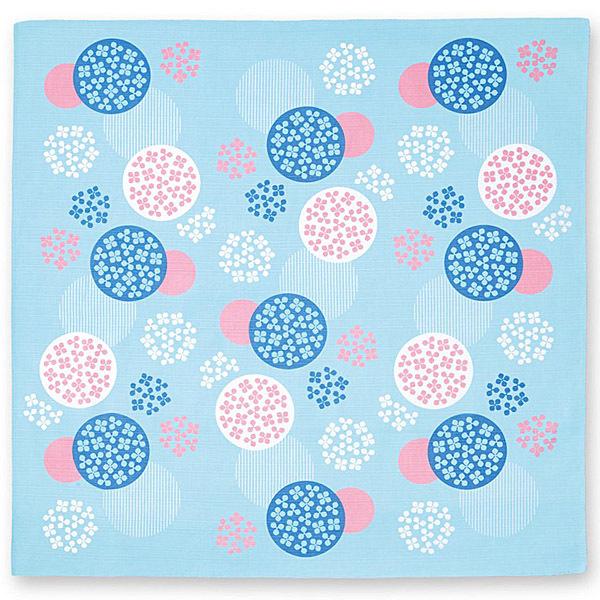 手捺染大風呂敷　（染料染め）　　　　　　シャンタン地（綿100％）染料プリント70　×　70ｃｍ　　スマートレターでの配送不可　　　　　日本製※二巾（ふたはば））と呼ばれる約70cm角の大風呂敷です。※最も一般的なサイズの風呂敷で、菓子折り...