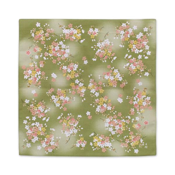 「咲く姿も散る姿も桜が一番。」そんな宇野千代さんブランドの風呂敷は、幸福のシンボルでもある、桜の花がメインのモチーフ。色・柄・形に調和を念じた美しい風呂敷です。桜は日本を代表する花。年間を通し、様々な場面でご利用下さい。サイズ：約90×90...