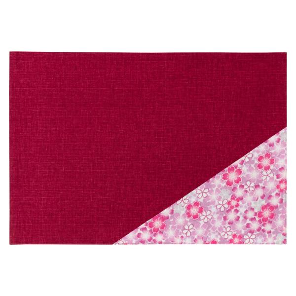 ※こちらの商品は、生地取りにより商品写真と柄の出かたが異なります。予めご了承ください。落ち着いた色調ながら、ちりめん独特の華やかさも感じられる薄紫の桜柄を、同系色の無地生地と組み合わせることで、優しく上品なシリーズに仕上げました。【ランチョ...