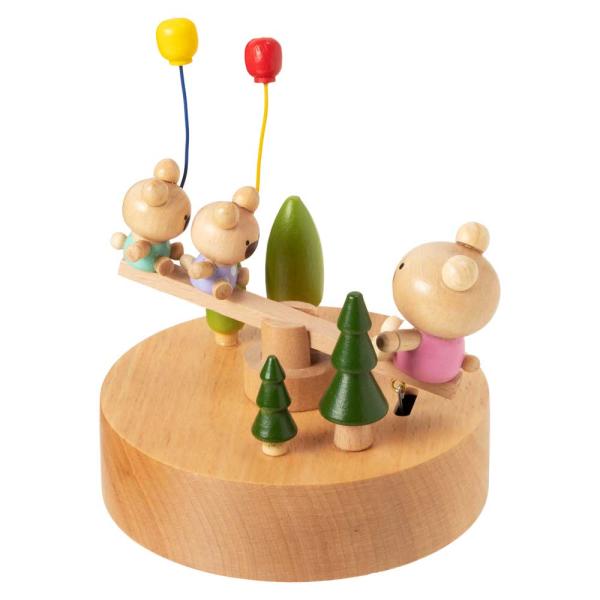 オルゴール以外はすべて木製で作られた回転オルゴール。手触りがよく温もり感じる木の装飾はただ飾られてるだけでなく、オルゴールを鳴らす事で一緒に回転する仕様。動き方はそれぞれ異なるので動画にてご確認ください。動きのあるアイテムは子どもたちも楽し...