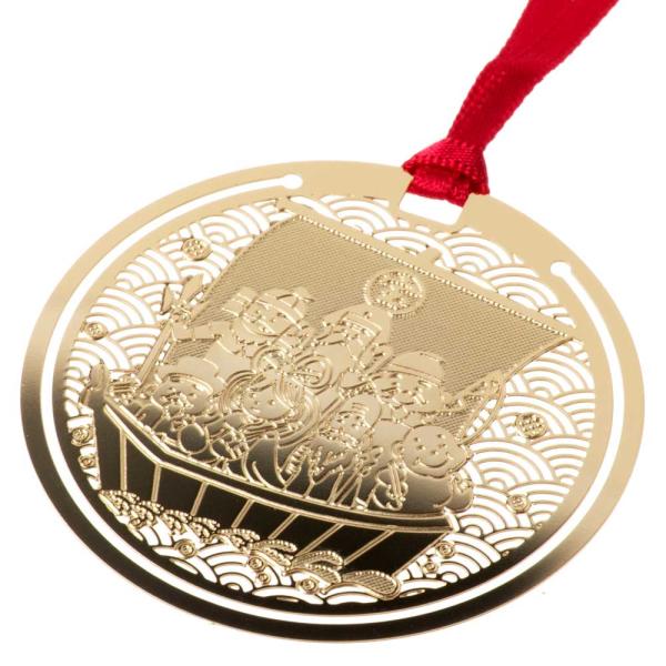 電子部品に用いられる精密加工の技術を持った、日本の企業の製品。数ミクロン単位での精密加工技術を活かし、金色のしおりを製作いたしました。日本で縁起の良いとされるモチーフを描いたシリーズです。海外へのお土産ものだけでなく、ちょっとした心付けに最...