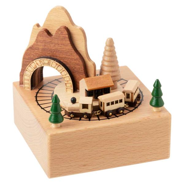 オルゴール以外はすべて木製で作られた回転オルゴール。手触りがよく温もり感じる木の装飾はただ飾られてるだけでなく、オルゴールを鳴らす事で一緒に回転する仕様。動き方はそれぞれ異なるので動画にてご確認ください。動きのあるアイテムは子どもたちも楽し...