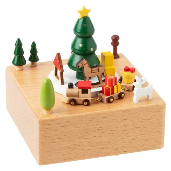 オルゴール以外はすべて木製で作られた回転オルゴール。手触りがよく温もり感じる木の装飾はただ飾られてるだけでなく、オルゴールを鳴らす事で一緒に回転する仕様。動き方はそれぞれ異なるので動画にてご確認ください。動きのあるアイテムは子どもたちも楽し...