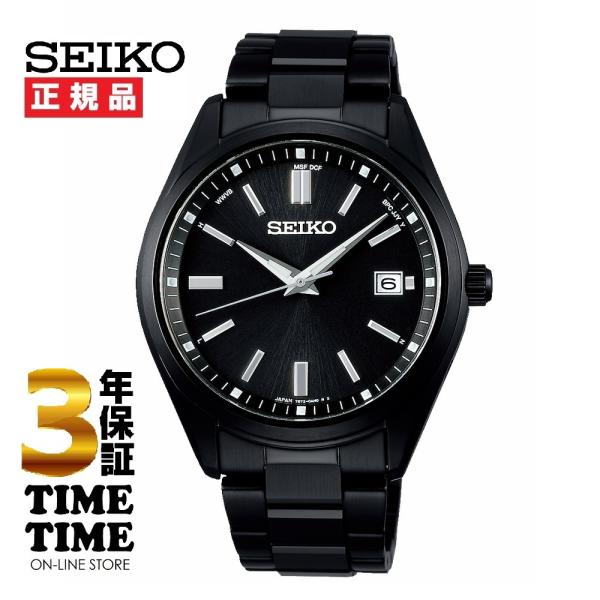 【発売日：2022年05月27日】SEIKO SELECTION セイコーセレクション Sシリーズ 腕時計 メンズ ソーラー電波 ブラック SBTM325 【安心の5年保証】