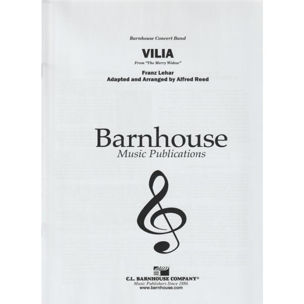 ★こちらの商品はフルスコア「のみ」です★■原題または洋題：Vilia from the Merry Widow■作曲者：フランツ・レハール（Franz Lehar）■編曲者：アルフレッド・リード（Alfred Reed）■演奏時間：約4分4...