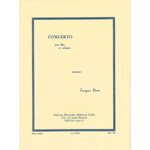 ■原題または洋題：CONCERTO FOR FLUTE AND ORCHESTRA■作曲者：ジャック・イベール（Jacques Ibert）■演奏時間：約19分00秒■出版社グレード：--■出版社：Alphonse Leduc■当店に在庫が...