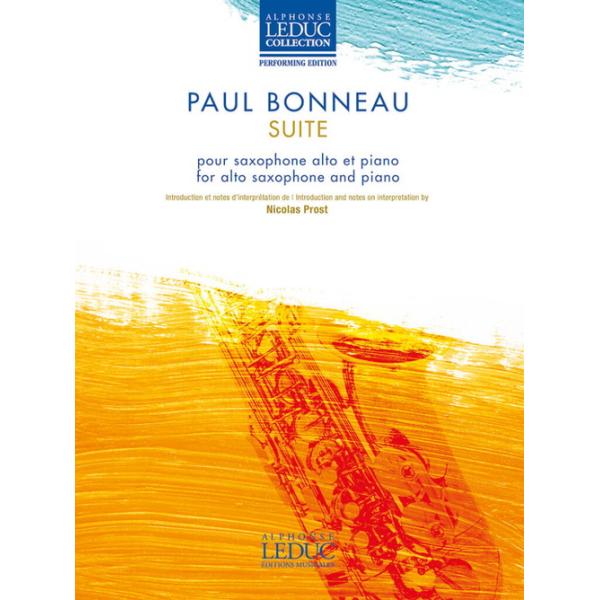 ■原題または洋題：SUITE POUR SAXOPHONE ALTO ET PIANO■作曲者：ポール・ボノー（Paul Bonneau）■演奏時間：約8分20秒■出版社による設定グレード：--■出版社：Alphonse Leduc■当店に...