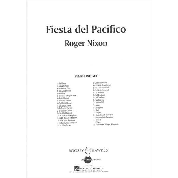 ★こちらの商品はフルスコア「のみ」です★■原題または洋題：Fiesta del Pacifico■作曲者：ロジャー・ニクソン （Roger Nixon）■演奏時間：約9分10秒■出版社による設定グレード：--■出版社：ブージー＆ホークス (...