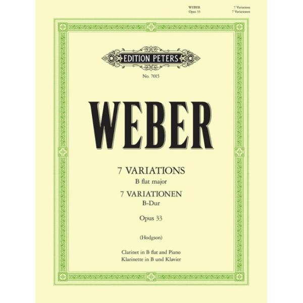 ■原題または洋題：Seven Variations on a theme from Silvana, op. 33.■作曲者：カール・マリア・フォン・ウェーバー（Carl Maria von Weber）■演奏時間：約13分35秒■出版社に...