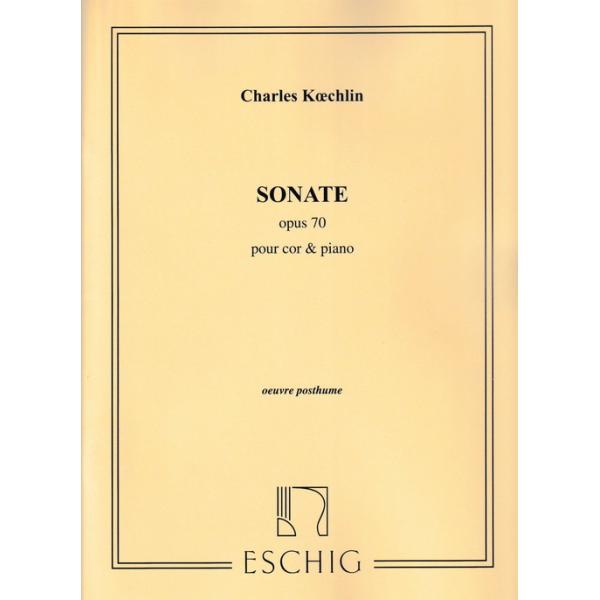 ■原題または洋題：Sonate pour cor et piano■作曲者：シャルル・ケクラン （Charles Koechlin）■演奏時間：約13分00秒■出版社による設定グレード：--■出版社：Max Eschig■当店に在庫がない場...