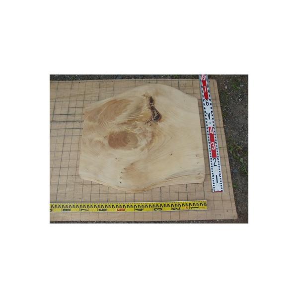 イチョウ（銀杏）710（長さ）、435　〜650〜480（幅、木表、表面の平らな部分の寸法）（45厚み）単位ミリ、       写真の縦横のマス目は5cmです、写真1〜9枚目木表、10〜18枚目木裏を表示しています、自然乾燥材です、    ...