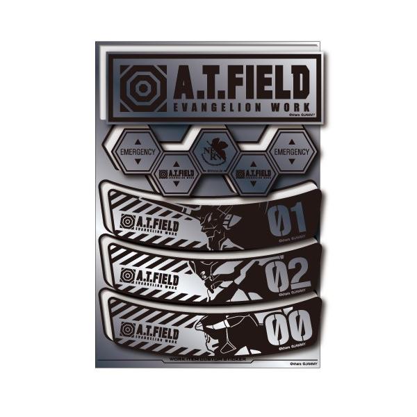 エヴァンゲリオンファン必見の鏡面素材ステッカー！こちらの商品は耐水、耐光性のあるステッカーです。屋外はもちろん、スマホ、スーツケース、PC、ツールボックスやヘルメットなど様々なところに貼ってお楽しみ下さい。A.T.FIELDとは...(株)...