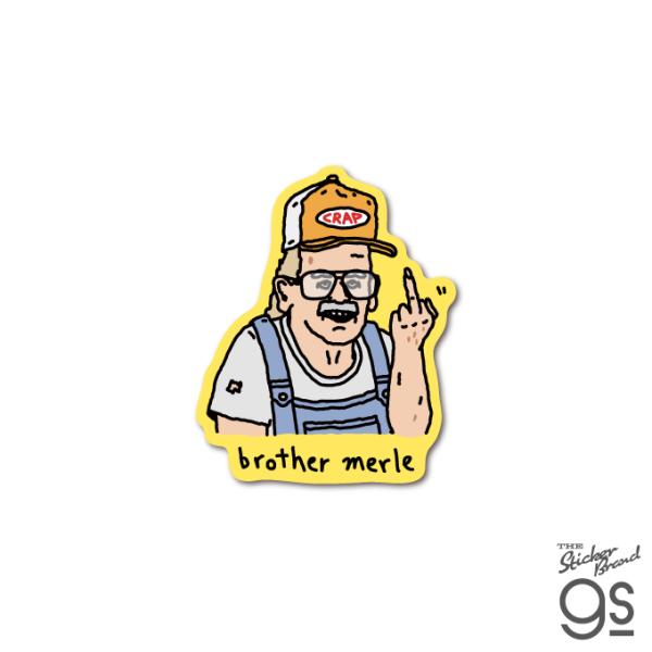 カナダでスケートボーダーとしてだけでなくイラストレーターとしても活躍するGAB LALANDEのブランド『BROTHER MERLE（ブラザーマール）』がステッカーになりました♪こちらの商品は、ちいさいサイズのダイカットミニステッカーです♪...