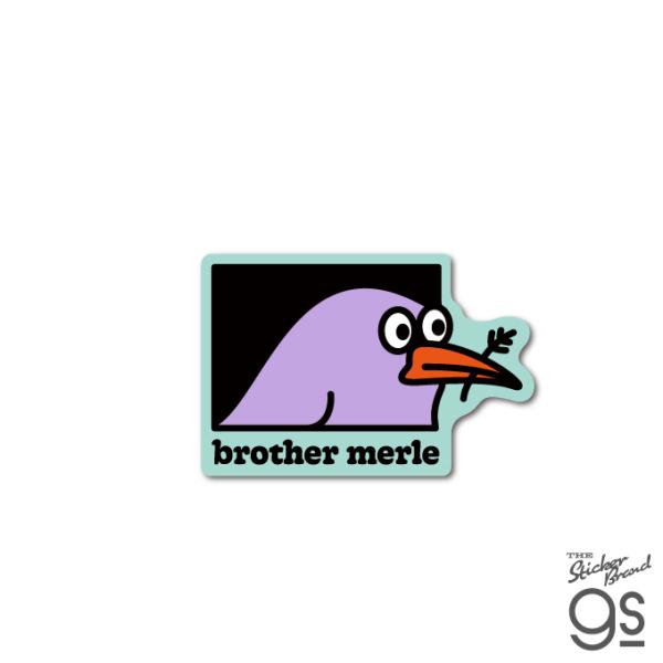 カナダでスケートボーダーとしてだけでなくイラストレーターとしても活躍するGAB LALANDEのブランド『BROTHER MERLE（ブラザーマール）』がステッカーになりました♪こちらの商品は、ちいさいサイズのダイカットミニステッカーです♪...