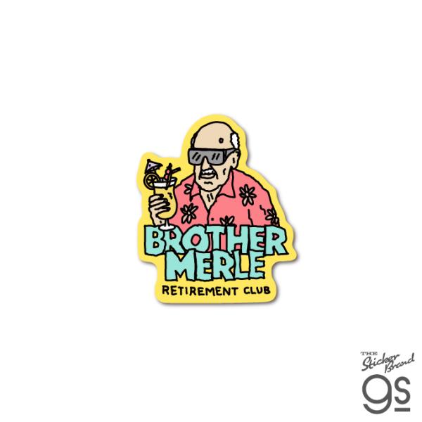 カナダでスケートボーダーとしてだけでなくイラストレーターとしても活躍するGAB LALANDEのブランド『BROTHER MERLE（ブラザーマール）』がステッカーになりました♪こちらの商品は、ちいさいサイズのダイカットミニステッカーです♪...