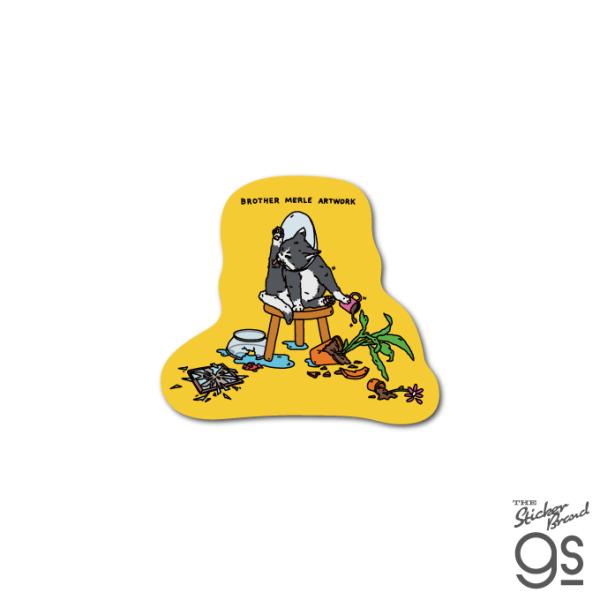 カナダでスケートボーダーとしてだけでなくイラストレーターとしても活躍するGAB LALANDEのブランド『BROTHER MERLE（ブラザーマール）』のステッカー第二弾ではホログラムやグリッター素材も新登場！！ダイカットミニステッカーは、...