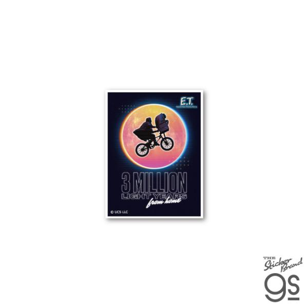 スティーブン・スピルバーグ監督の代表作の一つ『E.T.』がステッカーになりました♪公開当時を思わせるお馴染みのポスターデザインから、権利の関係等で実現が難しかったレアな絵柄などもあります！こちらの商品はスマホなどにも貼りやすいミニサイズのス...