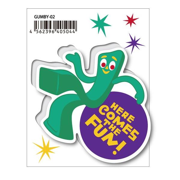 シートサイズ:W72 H93mmアメリカで大人気のキャラクター、ガンビーのステッカーが登場！屋外使用OK！耐水、対光性のある塩ビ素材のステッカーです。スマホ、タブレット、パソコン、楽器、ボード、冷蔵庫、自転車、スーツケース、マグカップ、文房...