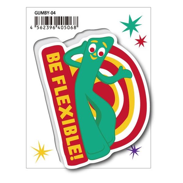 シートサイズ:W72 H93mmアメリカで大人気のキャラクター、ガンビーのステッカーが登場！屋外使用OK！耐水、対光性のある塩ビ素材のステッカーです。スマホ、タブレット、パソコン、楽器、ボード、冷蔵庫、自転車、スーツケース、マグカップ、文房...