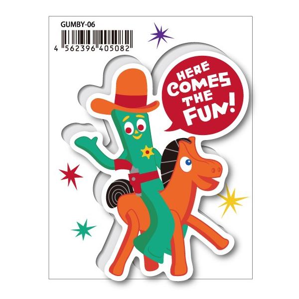 シートサイズ:W72 H93mmアメリカで大人気のキャラクター、ガンビーのステッカーが登場！屋外使用OK！耐水、対光性のある塩ビ素材のステッカーです。スマホ、タブレット、パソコン、楽器、ボード、冷蔵庫、自転車、スーツケース、マグカップ、文房...