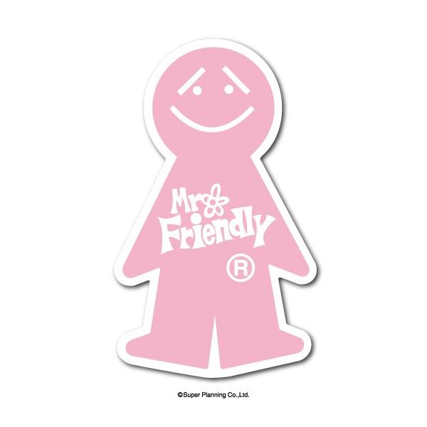 長年愛され続けるキャラクター、Mr.Friendly（ミスター・フレンドリー）！カラーも豊富なミニステッカーです！こちらの商品は耐水、耐光性のあるステッカーです。 屋外はもちろん、スマホ、PC、スーツケースなど様々なところに貼ってお楽しみ下...
