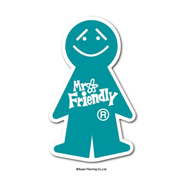 長年愛され続けるキャラクター、Mr.Friendly（ミスター・フレンドリー）！カラーも豊富なミニステッカーです！こちらの商品は耐水、耐光性のあるステッカーです。 屋外はもちろん、スマホ、PC、スーツケースなど様々なところに貼ってお楽しみ下...