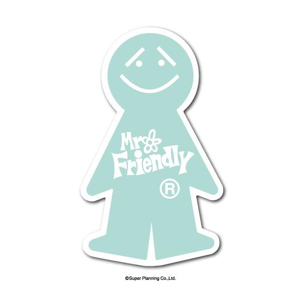 長年愛され続けるキャラクター、Mr.Friendly（ミスター・フレンドリー）！カラーも豊富なミニステッカーです！こちらの商品は耐水、耐光性のあるステッカーです。 屋外はもちろん、スマホ、PC、スーツケースなど様々なところに貼ってお楽しみ下...