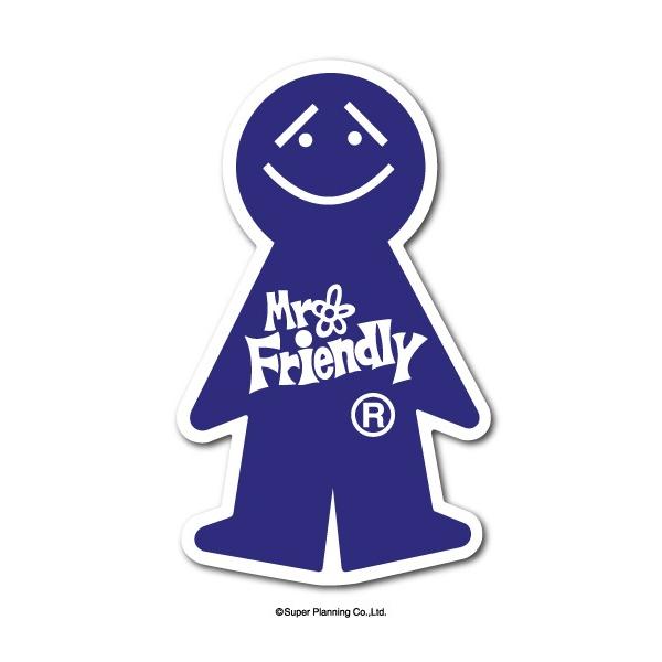 長年愛され続けるキャラクター、Mr.Friendly（ミスター・フレンドリー）！カラーも豊富なミニステッカーです！こちらの商品は耐水、耐光性のあるステッカーです。 屋外はもちろん、スマホ、PC、スーツケースなど様々なところに貼ってお楽しみ下...