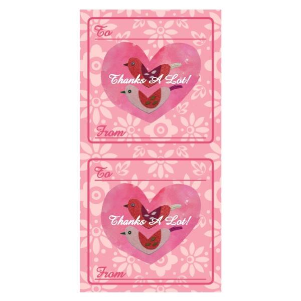 真ん中をハサミでカットしてお使いください。（カットすると10枚になります）サイズ：W100mmXH50mm同じデザインのステッカーが5枚入り。※ラミネート加工されていません大切な人へのプレゼントラッピング等に最適。メッセージを添えて貼るだけ...