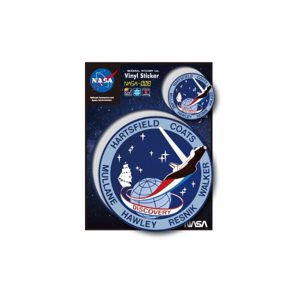 NASA公認ステッカー！ワッペンモチーフのステッカーが勢揃い！こちらの商品は耐水、耐光性のあるステッカーです。 屋外はもちろん、スマホ、PC、スーツケースなど様々なところに貼ってお楽しみ下さい。●サイズ　幅72mm×高さ95mm（シートサイ...