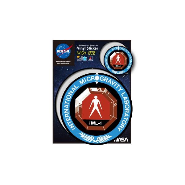 NASA公認ステッカー！ワッペンモチーフのステッカーが勢揃い！こちらの商品は耐水、耐光性のあるステッカーです。 屋外はもちろん、スマホ、PC、スーツケースなど様々なところに貼ってお楽しみ下さい。●サイズ　幅72mm×高さ95mm（シートサイ...