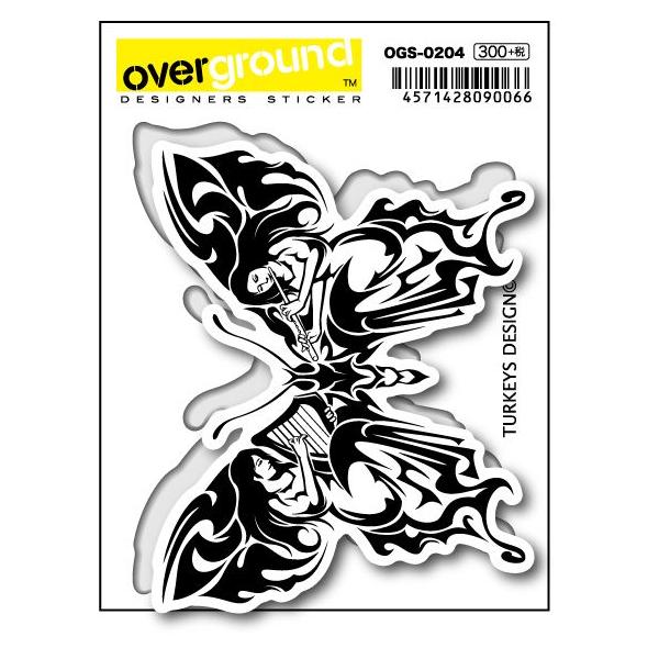 サイズ：約 W61XH75mm耐水、対光性のある塩ビ素材のステッカーです。グロスラミネートされていますので屋外での長期使用もＯＫ！OGS-02　作者：TURKEYS DESIGNさんhttps://www.facebook.com/turk...