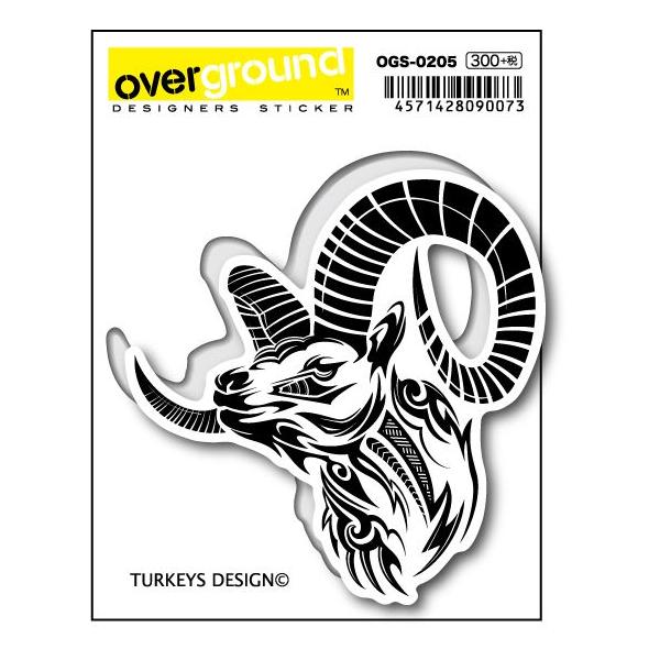 サイズ：約 W67XH69mm耐水、対光性のある塩ビ素材のステッカーです。グロスラミネートされていますので屋外での長期使用もＯＫ！OGS-02　作者：TURKEYS DESIGNさんhttps://www.facebook.com/turk...