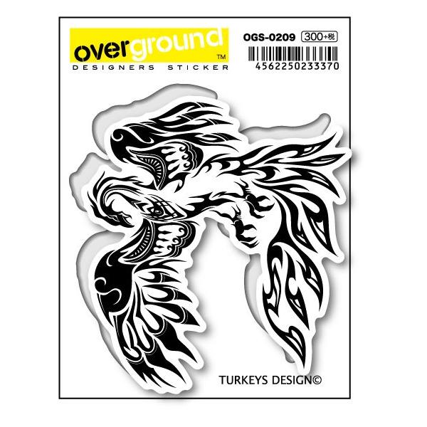 サイズ：約 W67XH73mm耐水、対光性のある塩ビ素材のステッカーです。グロスラミネートされていますので屋外での長期使用もＯＫ！OGS-02　作者：TURKEYS DESIGNさんhttps://www.facebook.com/turk...