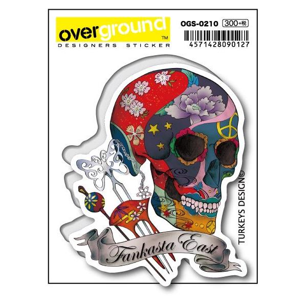 サイズ：約 W61XH76mm耐水、対光性のある塩ビ素材のステッカーです。グロスラミネートされていますので屋外での長期使用もＯＫ！OGS-02　作者：TURKEYS DESIGNさんhttps://www.facebook.com/turk...