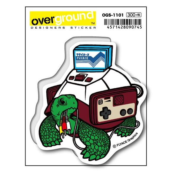 サイズ：約 W66XH73mm耐水、対光性のある塩ビ素材のステッカーです。グロスラミネートされていますので屋外での長期使用もＯＫ！OGS-11　作者：Flyace Graphicsさんhttp://flyace.info/(c) Flyac...