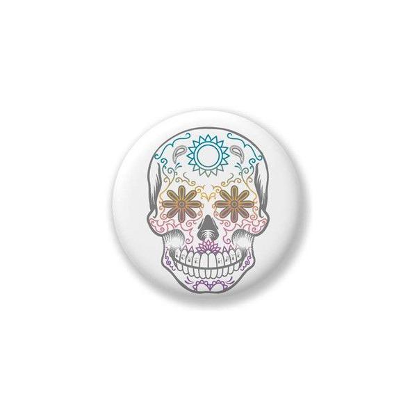 サイズ：直径約40mm写真は拡大してあります。ピンタイプ洋服はモチロン！カバンや帽子等様々なアイテムにつけて気分リフレッシュ！プレゼントにもどうぞ。(C)Oilshock Designs