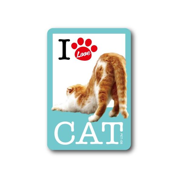 SIZE:W45 H66mm猫好きの方必見！プレゼントにもオススメです。スマホにピッタリの小さめサイズなので、様々なところで使いやすい！屋外使用ＯＫ！耐水性のあるステッカーです。白色のビニール素材に印刷されています。バイクやメットはもちろん...
