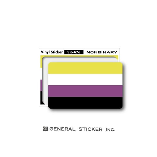 ご要望の多かったジェンダーシリーズを商品化！LGBTQの人々、応援する人々、支援する企業へ向けた商品です。こちらの商品は耐水、耐光性のあるステッカーです。屋外はもちろん、スマホ、スーツケースなど様々なところに貼ってお楽しみ下さい。ノンバイナ...