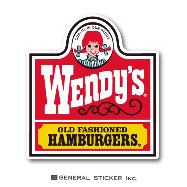 日本でもおなじみ！ファストフード店「ウェンディーズ」！トレードマークの赤毛の女の子、ウェンディーちゃんやロゴマークがそのままステッカーになりました！屋外はもちろん、PC、タブレット、スーツケースなど様々なところに貼ってお楽しみ下さい。こちら...