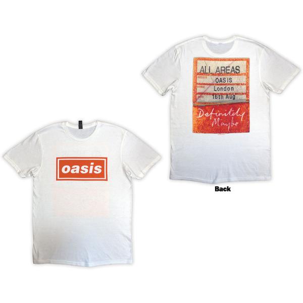 祝!!!再結成!!!OASIS LIVE '25フロントはRED LOGO、そしてバックには誰もが欲しい『AAA PASS』のデザイン！■商品詳細・国：UK・カラー : WHITE・素材 ：GILDAN SOFTSTYLE・サイズ　  [S...