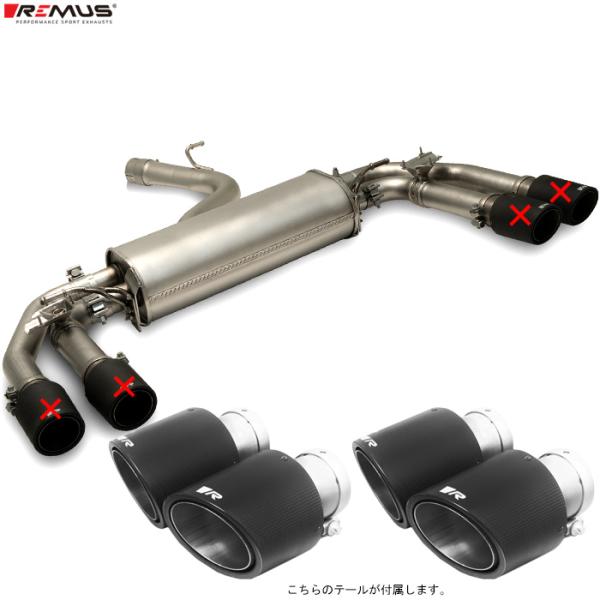 ■適合車種■・車種名アウディ S3 (8Y) スポーツバック・型式GYDNFF・年式2021〜■出品商品■・メーカーREMUS・商品名レムスマフラー・品番040020 1500 + 040020 9999 + 0046 70CSSR・備考メ...