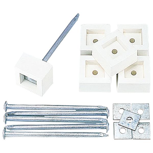 ■グラウンド用品・備品★メーカー：ミズノ★商品名：ベース固定用ブロックセット（6個入り）★品番：16JAB33200★サイズ：釘/235mm★内容：固定ブロック、専用釘、金具 各6個入り16JAB13700、41000、41500、2070...