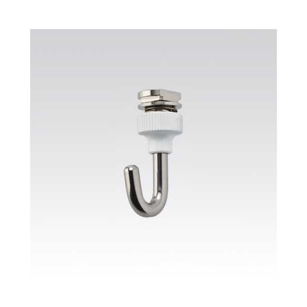 店舗や住宅などで幅広く使用できるピクチャーレールMC-10用アタッチメント。レールとワイヤーを繋ぐフック