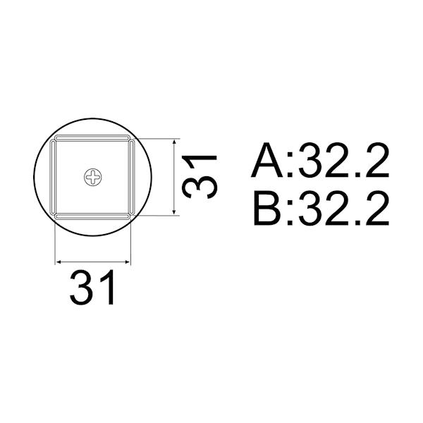 ホットエアー用ノズル　QFP サイズ 32×32
