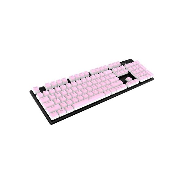 ■HyperXプディングキートップフルキーセット（PBT/US配列）HyperX Pudding Keycaps は、2層スタイルと当社独自の HyperXフォントを特徴とし、より多くの光が透けて見えるように設計されています。PBT キーキ...