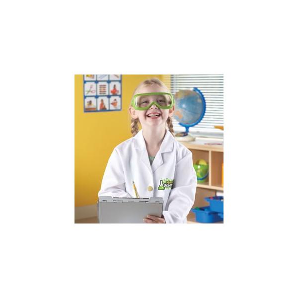 子どもが小さな科学者に大変身！実験ごっこにピッタリな実験用白衣とゴーグルのセットです。白衣は2つの大きなスナップボタンで着脱しやすく、ゴーグルはサイズ調節が可能！実験用白衣 1枚、実験用ゴーグル 1個* 対象年齢：3歳以上* 身幅：約40c...