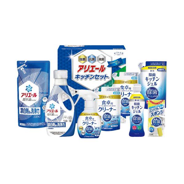 抗菌力・洗浄力に優れたアリエールにキッチンまわりの除菌・抗菌・消臭アイテムを加えたアリエールキッチンセットです。■サイズ・内容720gアリエールジェル・200ml除菌キッチンジェル・260ml食卓用クリーナー各1本・405gアリエールジェル...