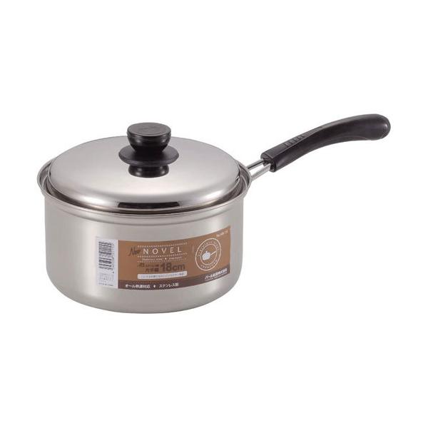 使いやすい18cmの片手鍋！■ ガス火はもちろん、200VのIHクッキングヒーターやハロゲンヒーターなどオール熱源に対応しています。■ 軽くて熱の伝わりが早いステンレス単層鍋です。■ ハンドルが熱くなりにくいワイヤー金具です。■ ステンレス...